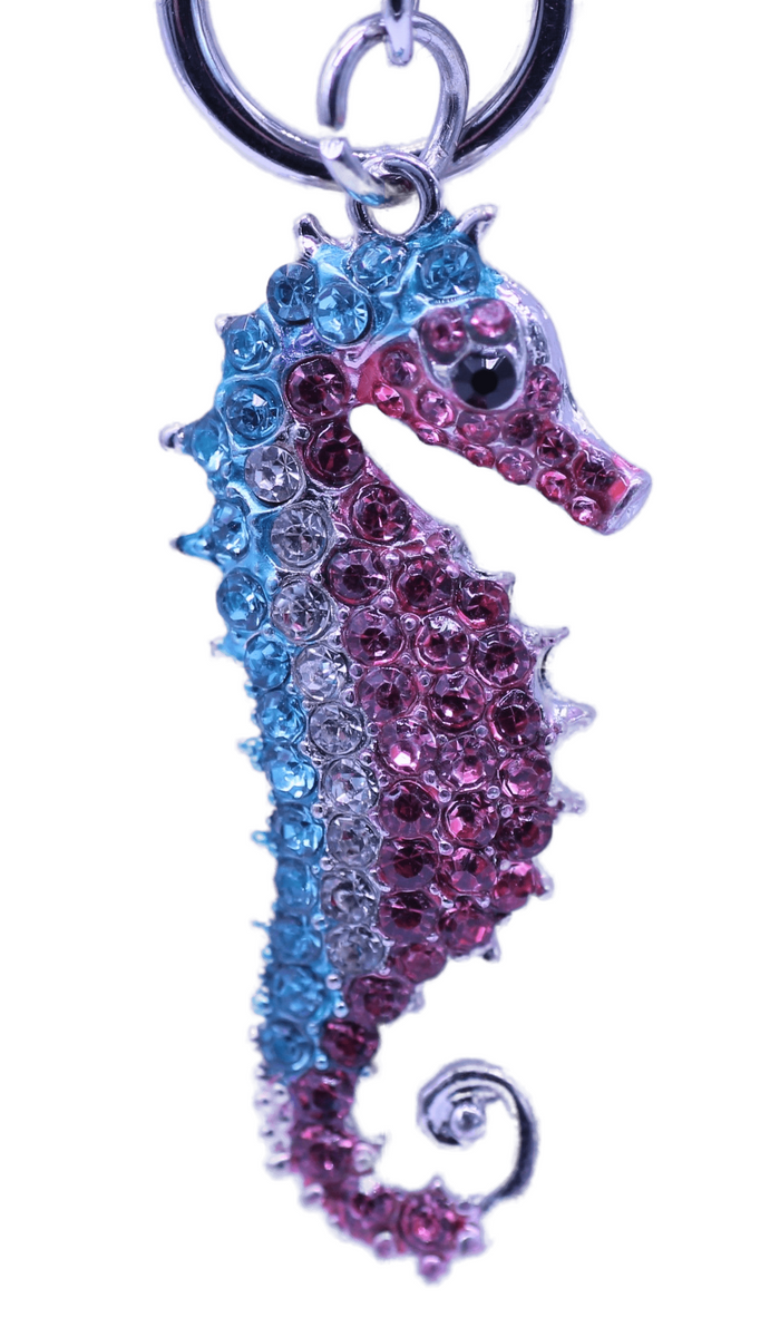Seahorse Color Keyring