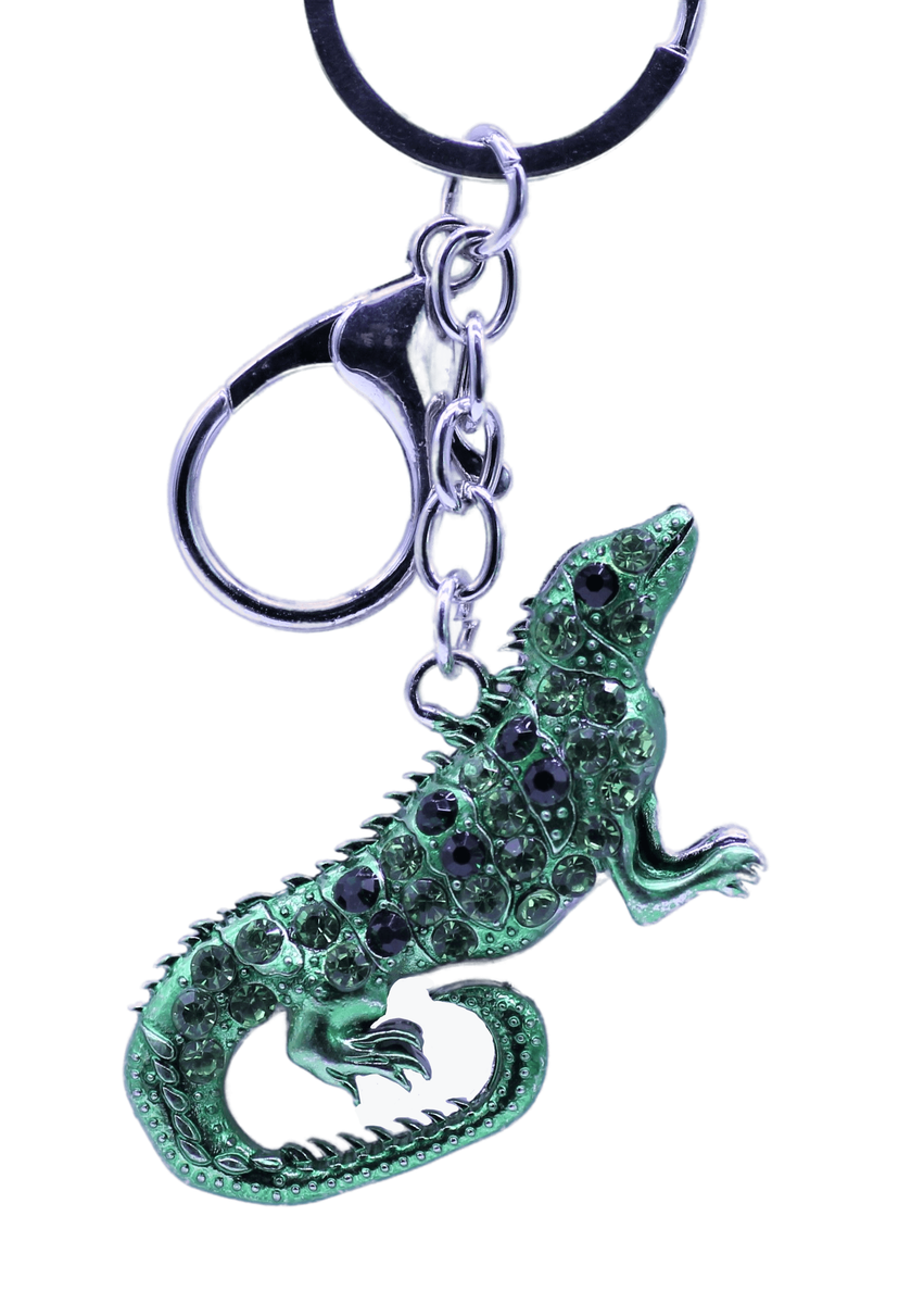 Iguana Keyring